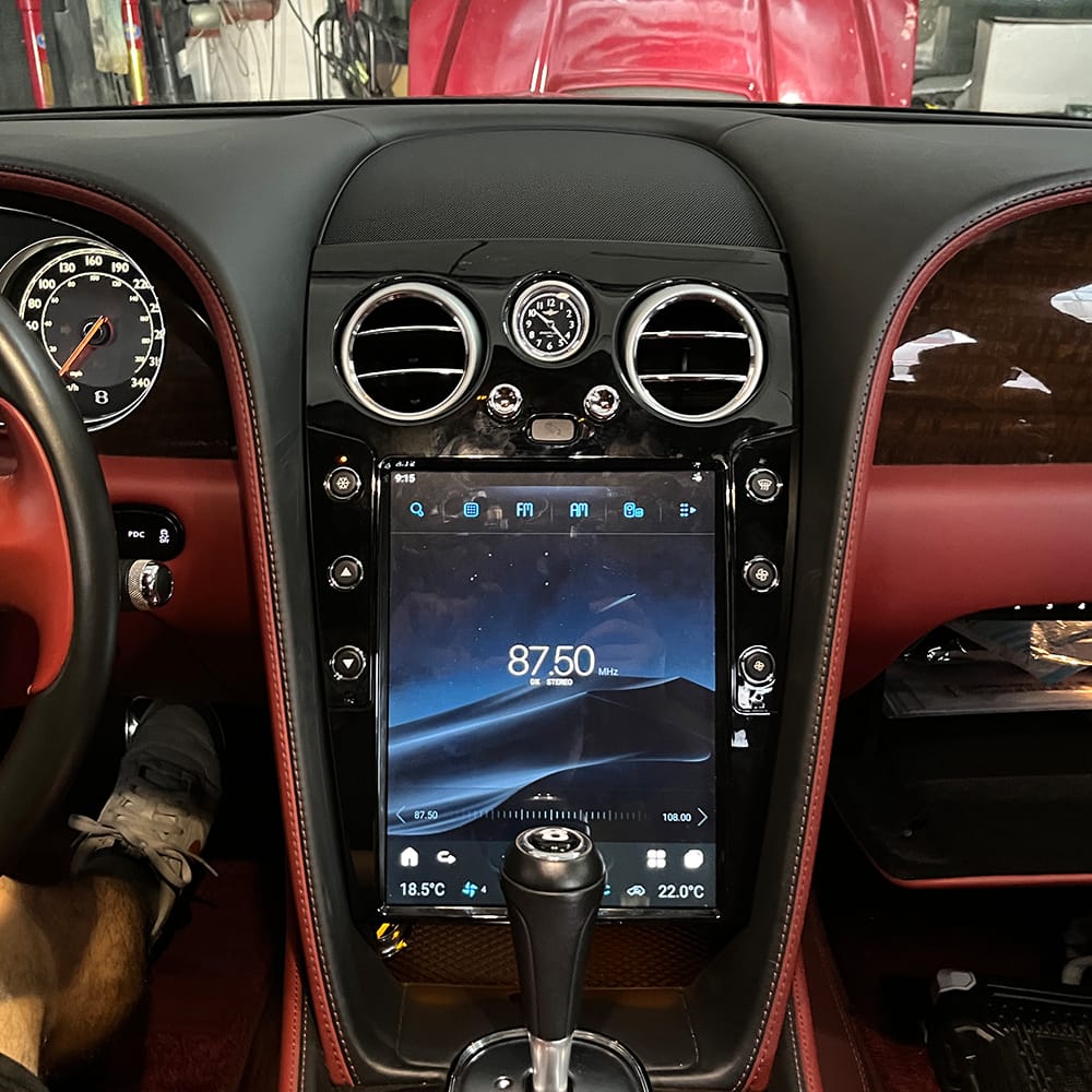 Bentley Continental GT / Flying Spur Navigation Screen Upgrade with 12
